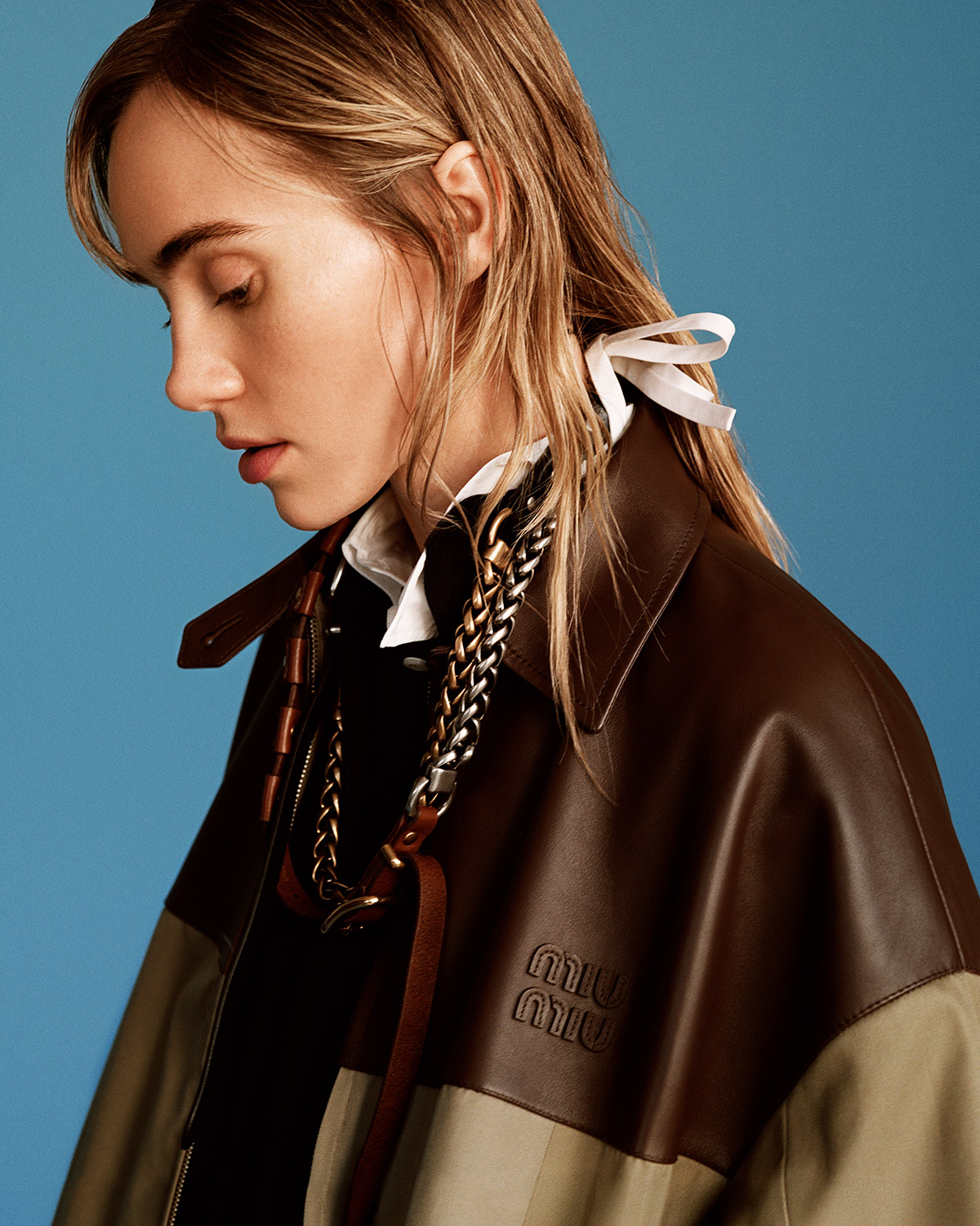 Suki Waterhouse Fronts the New Miu Miu Upcycled Collection — Fashionography