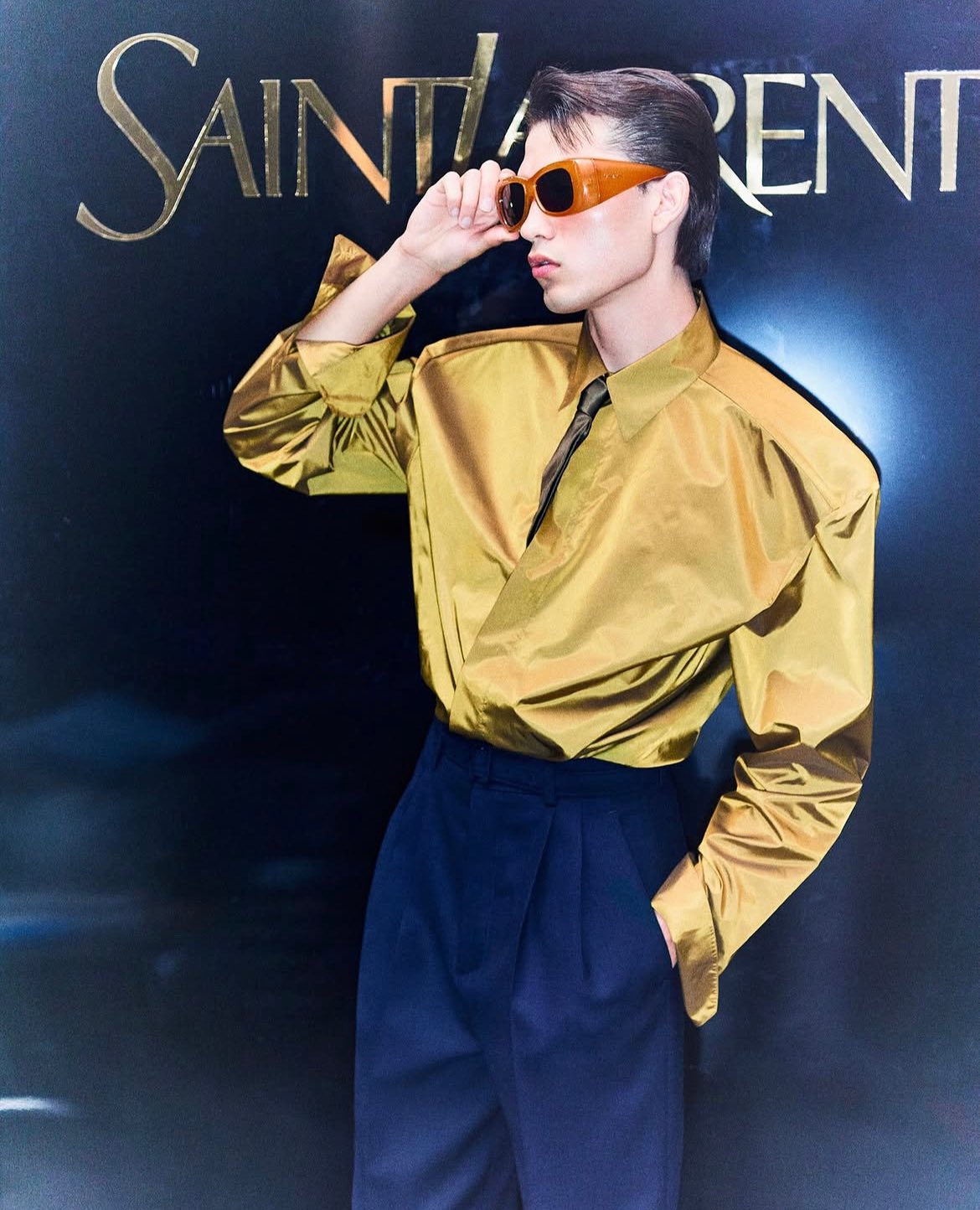 Saint Laurent Men’s Spring 2026 Lets Shades of Yellow and Blue Break ...