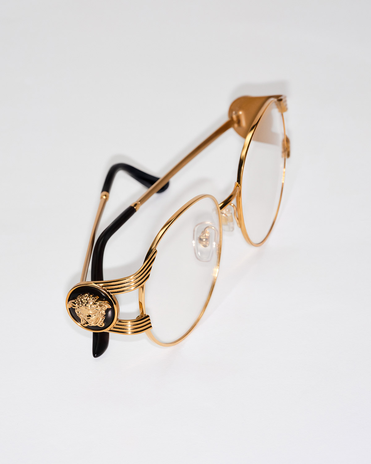 Versace's Presents Spring 2026 Eyewear Campaign — Fashionography